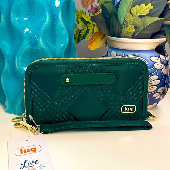 lug | Bags | Lug X Wicked Classic Green Quilted Whirly Wallet With ...